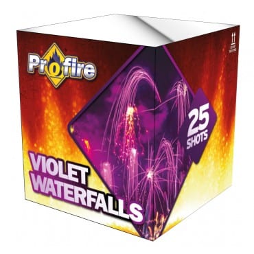 Evolution Fireworks - Violet Waterfalls